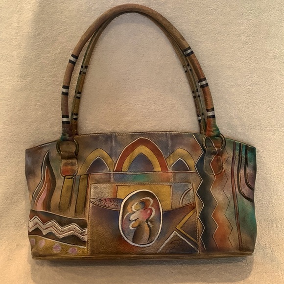 Anuschka | Bags | Authentic Anuschka Hand Painted Leather Design ...